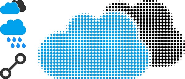 Dotted Cloud Icon Royalty-Free Images, Stock Photos & Pictures ...