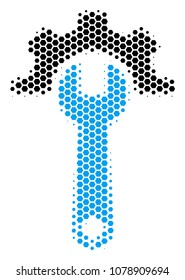 Halftone Dot Service Tools Icon Pictogram Stock Vector (Royalty Free ...