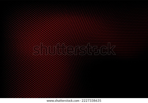 Halftone Texture Red Dots On Black Stock Vector (Royalty Free ...
