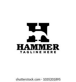 Hammer Logo Design Stock Vector (Royalty Free) 1337484029 | Shutterstock