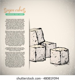 Hand Draw Sugar Cubes Vector Illustration: เวกเตอร์สต็อก (ปลอดค่า ...