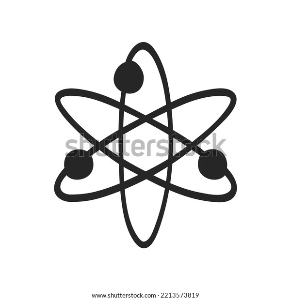 Hand Drawn Atom Structure Vector Illustration Stock Vector (Royalty ...