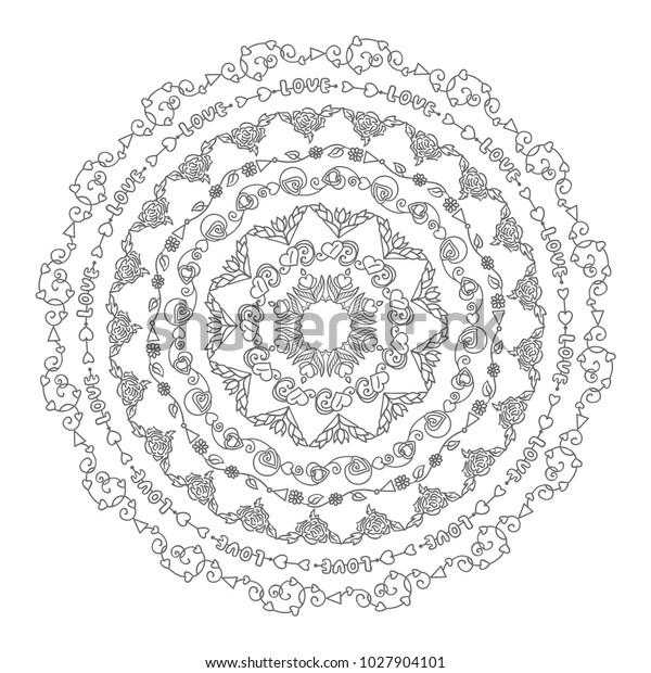 Hand Drawn Vector Illustration Coloring Book Stock Vector (Royalty Free ...