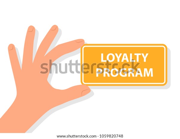 Hand Holding Loyalty Program Card Vector Stock Vector (Royalty Free ...