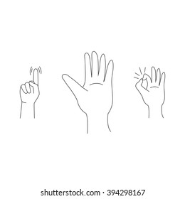 Continuous Line Drawing Hand Lifting Vector Stock Vector (Royalty Free ...