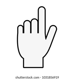 Pointing Hand Sign Icon Logo Illustration Stock Vector (Royalty Free ...