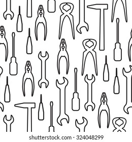 Hand Tool Seamless Pattern Stock Vector (Royalty Free) 324048299 ...