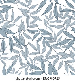 Simple Background Gray Leaves Vector Illustration Stock Vector (Royalty ...