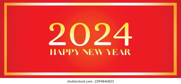Happy New Year 2024 Gold Numbers Stock Vector (Royalty Free) 2394846823 | Shutterstock