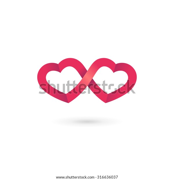 Heart Infinity Loop Logo Icon Design Stock Vector (Royalty Free ...
