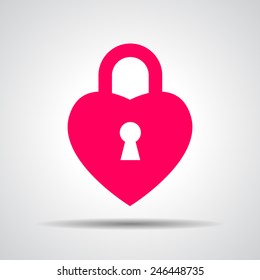 Vector Drawing Heart Heart Form Lock Stock Vector (Royalty Free) 1187420101 | Shutterstock