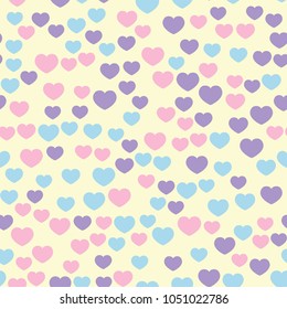 Seamless Pattern Small Pastel Hearts On Stock Vector (Royalty Free ...
