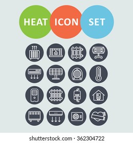 Heat Icon Set Stock Vector (Royalty Free) 362304722 | Shutterstock