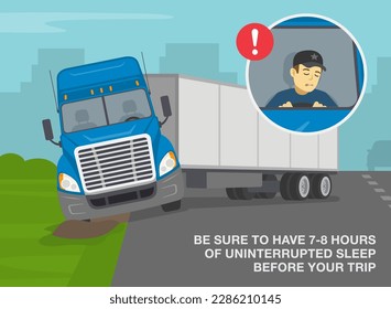 Heavy Vehicle Driving Rules Tips Checklist Stock Vector (Royalty Free ...