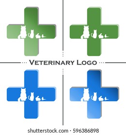 Help Animals Vector Logo Veterinary Clinic Stock Vector (Royalty Free ...