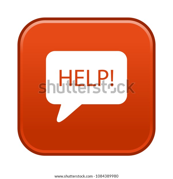 Help Balloon Vector Symbol Stock Vector (Royalty Free) 1084389980 ...