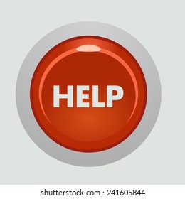 Help Button Stock Vector (Royalty Free) 241605844 | Shutterstock