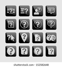 Help Button Icons Stock Vector (Royalty Free) 152582648 | Shutterstock