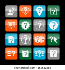 Help Button Icons Stock Vector (Royalty Free) 152582648 | Shutterstock