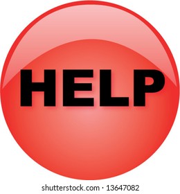 Help Button Vector Stock Vector (Royalty Free) 13647082 | Shutterstock