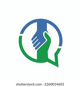 Help Chat Vector Logo Template Stock Vector (Royalty Free) 2260014603 ...