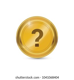 Help Circular Vector Gold Web Icon Stock Vector (Royalty Free ...