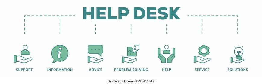 Help Desk Banner: Over 2,982 Royalty-Free Licensable Stock Vectors ...