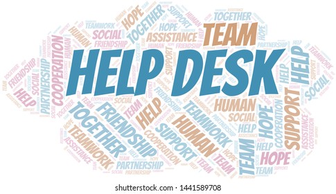 Help Desk Word Cloud Vector Made Stock Vector (Royalty Free) 1441589708 ...
