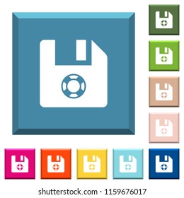 Help File Flat White Icons On Stock Vector (Royalty Free) 1110502745 ...