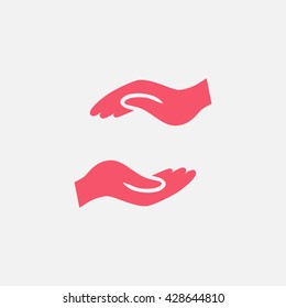 Helping Hand Icon White Black Photos and Images | Shutterstock