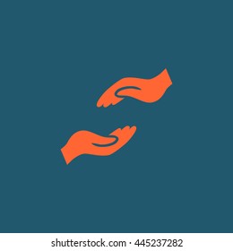 Help Hand Icon Stock Vector (Royalty Free) 445237282 | Shutterstock