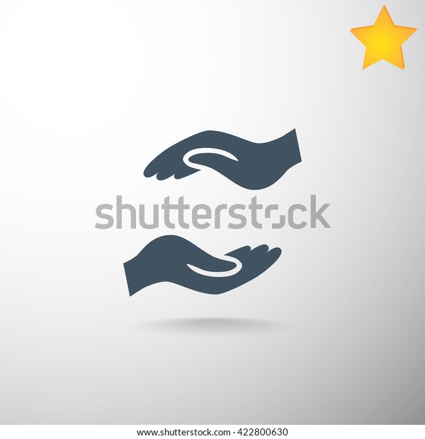 Help Hand Icon Stock Vector (Royalty Free) 422800630 | Shutterstock