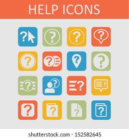 Help Icons Stock Vector (Royalty Free) 152582564 | Shutterstock