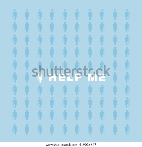 Help Me Message Bubble Stock Vector (Royalty Free) 419036647 | Shutterstock