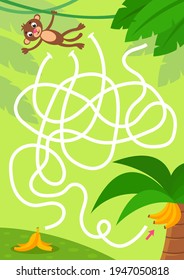 Maze Game Children Help Dinosaurs Find Stock Vector (Royalty Free ...