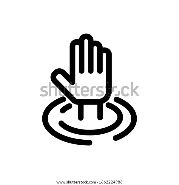Help Needed Icon Flat Vector Graphic Stock Vector (Royalty Free ...