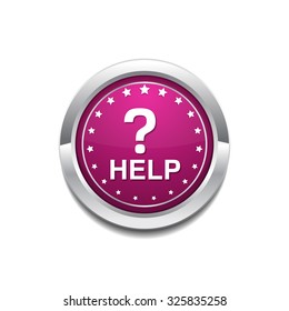 Help Pink Vector Button Icon Stock Vector (Royalty Free) 325835258 ...