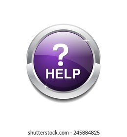 Help Purple Vector Icon Button Stock Vector (Royalty Free) 245884825 ...