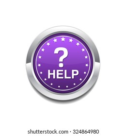 Help Purple Vector Icon Button Stock Vector (Royalty Free) 324864980 ...