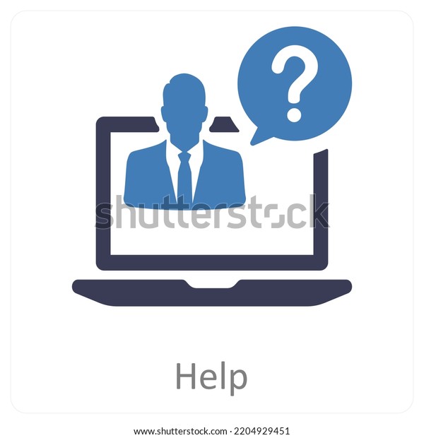 Help Question Icon Concept Stock Vector (Royalty Free) 2204929451 ...