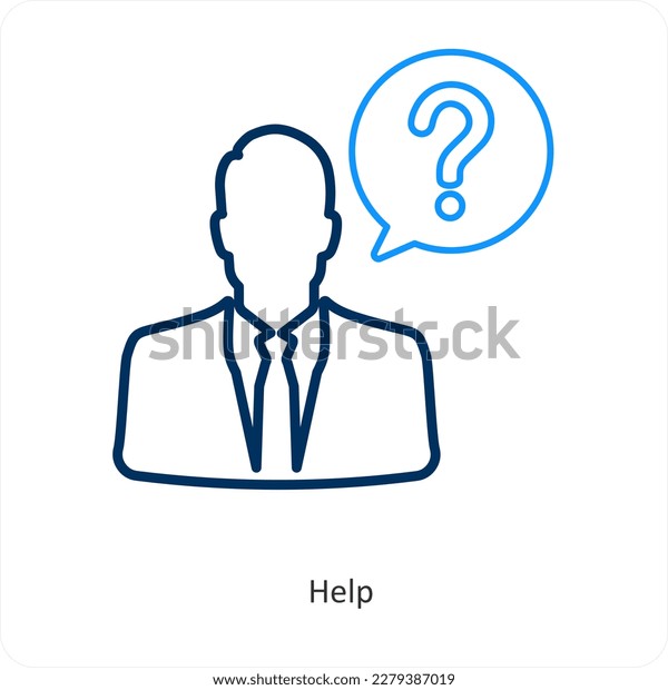 Help Question Icon Concept Stock Vector (Royalty Free) 2279387019 | Shutterstock
