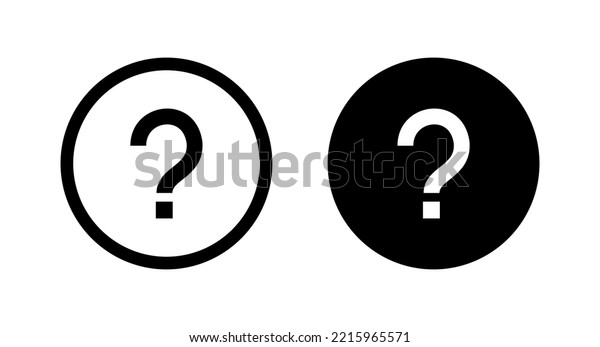Help Question Mark Icon Vector Isolated Stock Vector (Royalty Free ...