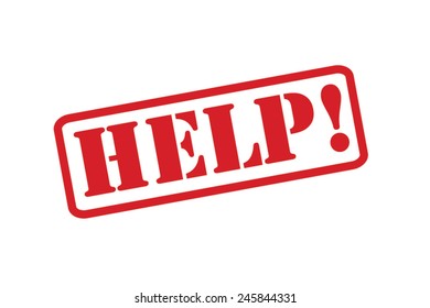 Help Red Rubber Stamp Vector Over Stock Vector (Royalty Free) 245844331 ...