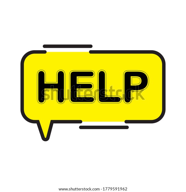 Help Sign Vector Design Creatives Template Stock Vector (Royalty Free ...