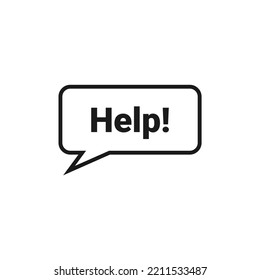 Help Speech Bubble Vector Graphics Stock Vector (Royalty Free) 2211533487 | Shutterstock