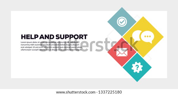 Help Support Banner Concept Stock Vector (Royalty Free) 1337225180 ...