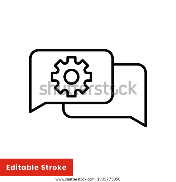 Help Support Icon Simple Line Style Stock Vector (Royalty Free ...
