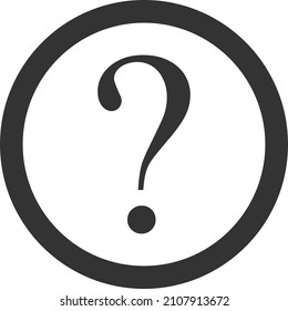 Help Icon Question Mark Symbol Icon Stock Vector (Royalty Free ...