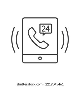 Help Support Simple Linear Icon 16 Stock Vector (Royalty Free ...