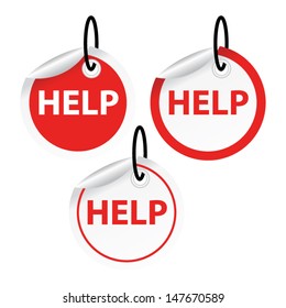 Help Tags Vector Stock Vector (Royalty Free) 147670589 | Shutterstock